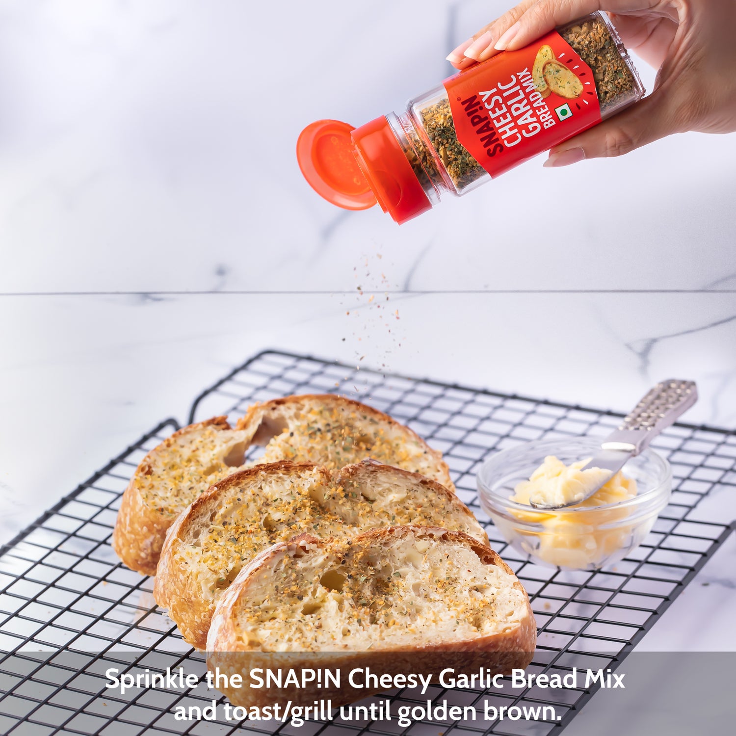 Cheesy Garlic Bread Mix – SNAP!N